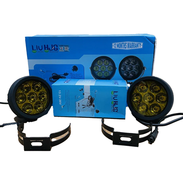 HJG Original 70W CREE 140W Dual Color Yellow/White LED Fog Lights with ...