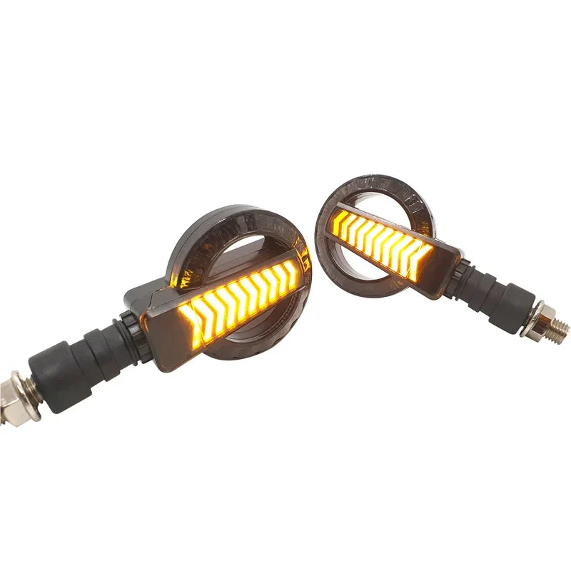 Bike Indicator Yellow Blue Running Bike Indicator Front, Rear LED Indi ...